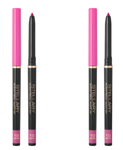 Автоматический карандаш для глаз Stellary Automatic eyeliner, тон 10 Pink, 0,28 г, 2 шт