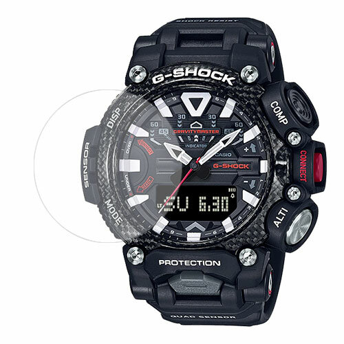 Скрин Мобайл защитный экран для часов Casio GR-B200-1A из гидрогелевая плёнка прозрачная