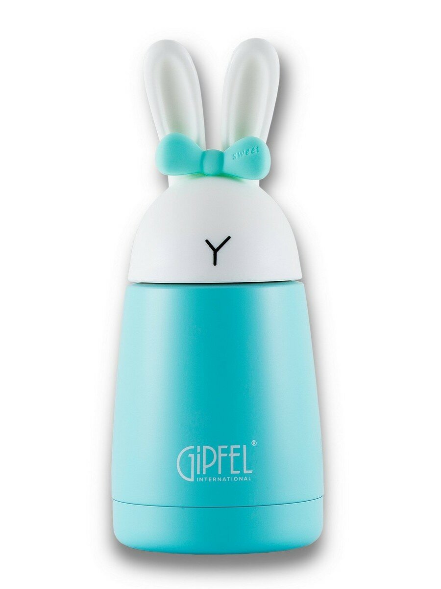 Термос вакуумный Gipfel 8330 LEPRE 0,3 л голубой/белый
