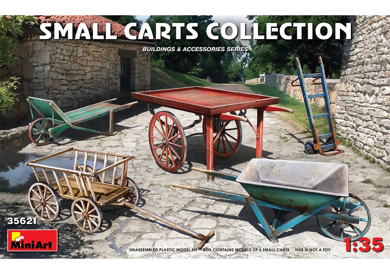 Сборная модель. Набор маленьких тележек 1:35 35621-1