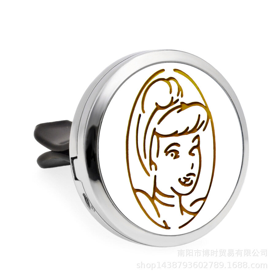 Автомобильный диффузор Boshi Jewelry "Медальон Древо Жизни" HG575, сплав + нержавеющая сталь, 30 мм
