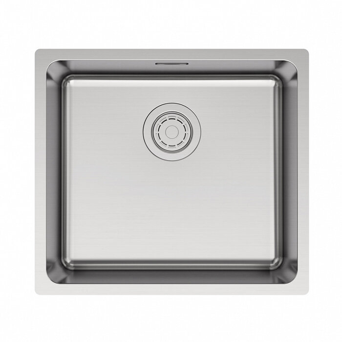 Кухонная мойка Paulmark YUNI 49 UNI YU49-BS брашированная сталь Нержавеющая сталь
