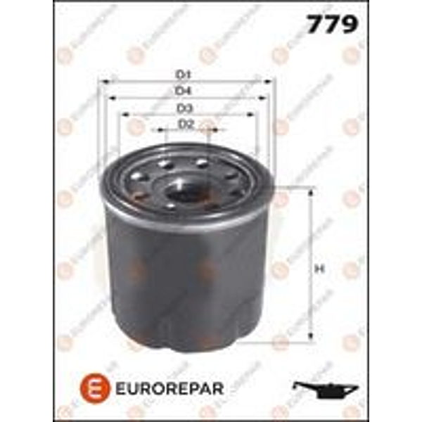 EUROREPAR e149173 фильтр маслянный Mitsubishi (Мицубиси) Lancer (Лансер) 2001- Mazda (Мазда) 3 2004- Mazda (Мазда)
