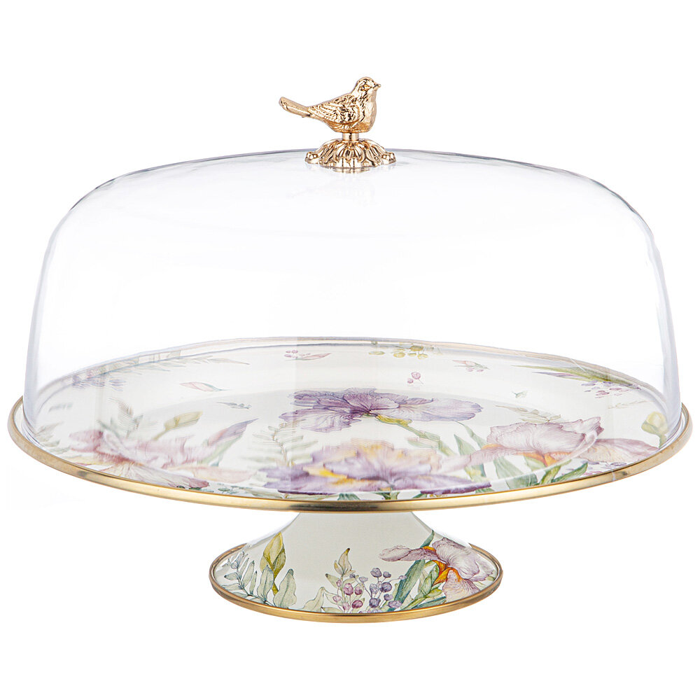 Тортовница AGNESS С крышкой, серия IRISES, ДИА.30СМ