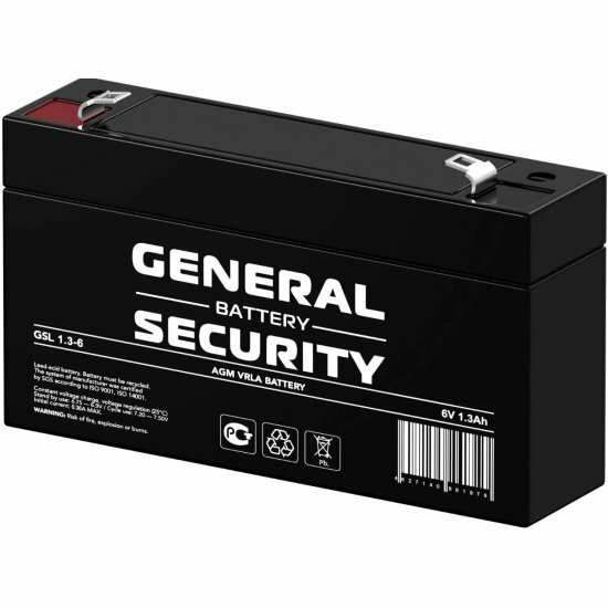Аккумулятор General Security GSL1.3-6