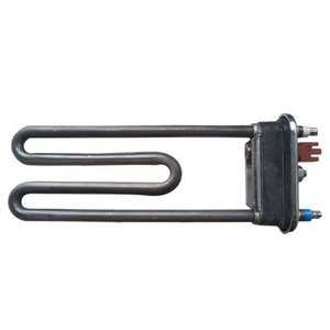 Нагреватель (ТЭН) для стиральной машины Candy, Hoover, Zerowatt 1640W, L-180 мм, с отверстием под датчик, прямой, с бортиком 41032112
