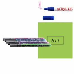 Светло-зеленый. Акриловый маркер DARWI Acryl Opak 1мм