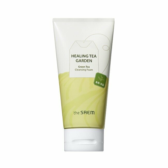 Увлажняющая пенка с зеленым чаем The Saem Healing Tea Garden Green Tea Cleansing Foam, 150мл