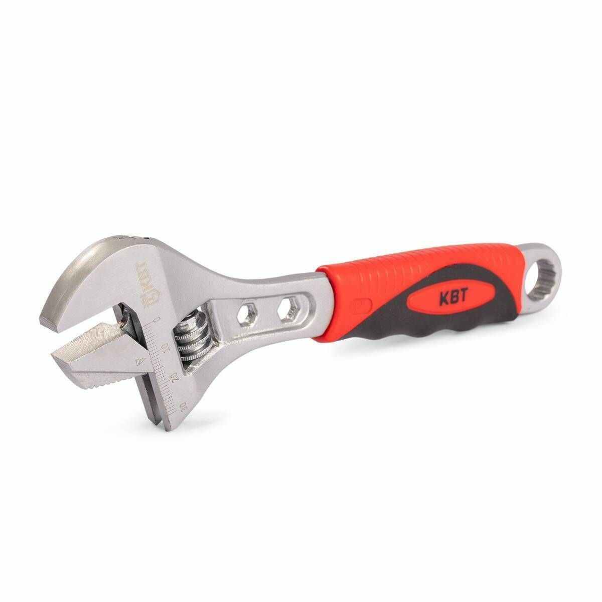 Ключ разводной РКП-200 для монтажа крепежных изделий с шестигранной головкой размером до 24 мм серия KBT-PROFESSIONAL КВТ 92064