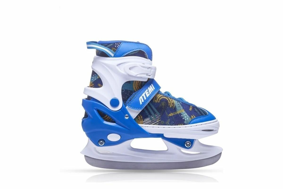 Коньки ледовые Atemi раздвижные Kids Cosmo р.31-34