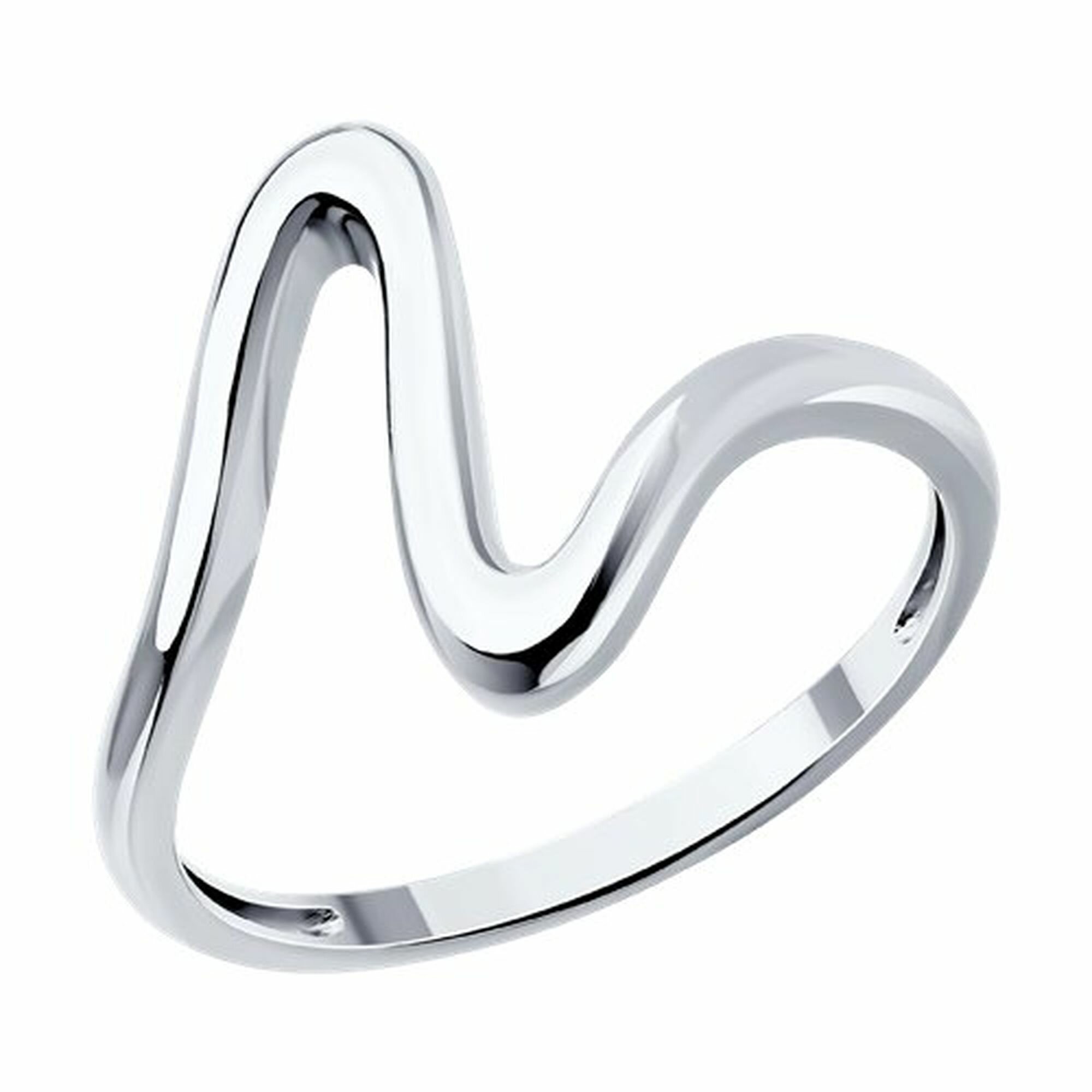 Кольцо, серебро, 925 проба, родирование