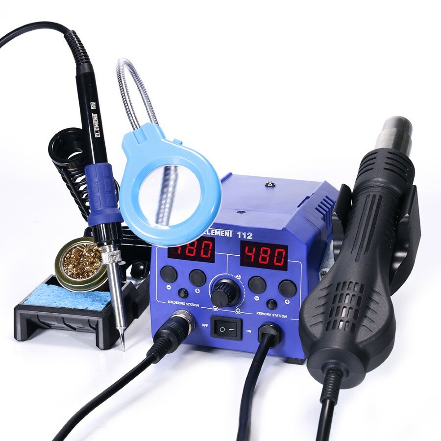 ELEMENT 112 (фен + паяльник), Станция паяльная, ELEMENT