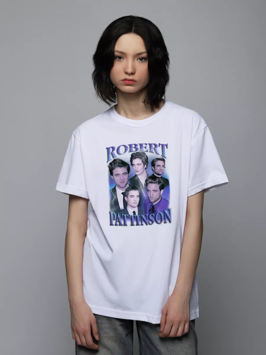 Футболка с принтом Роберт Паттинсон