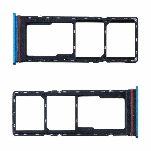 Держатель SIM для Tecno Spark 6 Go (KG5m/KE5) Синий card holder адаптер переходник лоток слот для SIM-карты