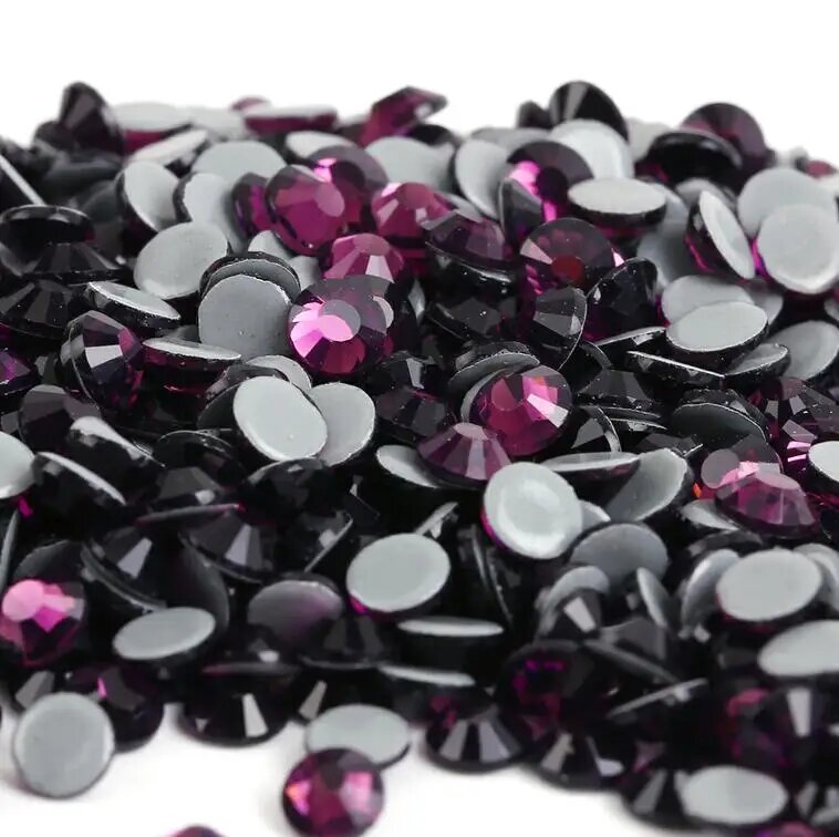 Хрустальные стразы VC SS6-SS30 для горячей фиксации Фиолетовый, ss16 1440pcs, Amethyst