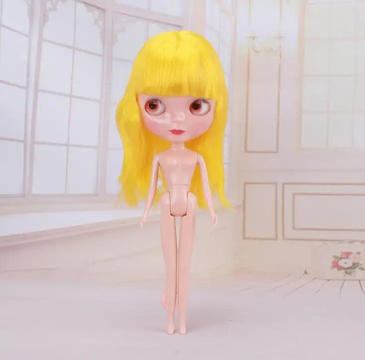 30 см шарнирные куклы BJD для девочек, кукла Blyth, цветные волосы, сделай сам, макияж, обнаженная кукла, нарядные игрушки для девочек, подарки для детей
