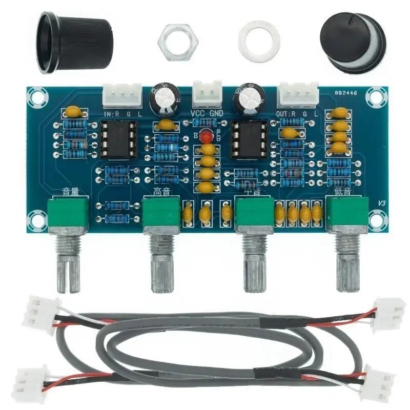 XH-A901 NE5532 Тональная плата, предусилитель, предусилитель с регулировкой громкости высоких басов, предусилитель, контроллер тона для платы усилителя