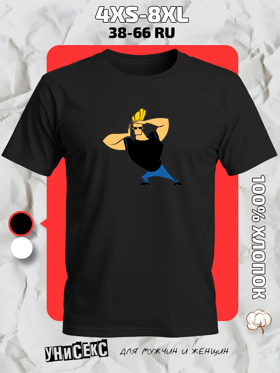 Футболка с принтом Джонни браво Johnny bravo