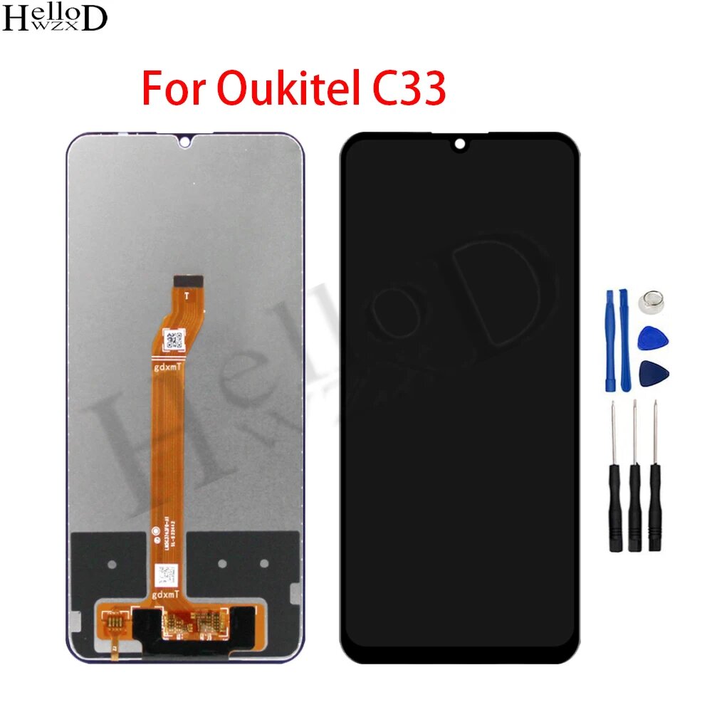 100% протестированный ЖК-дисплей для Oukitel C33, ЖК-дисплей, детали для ремонта ЖК-экранов