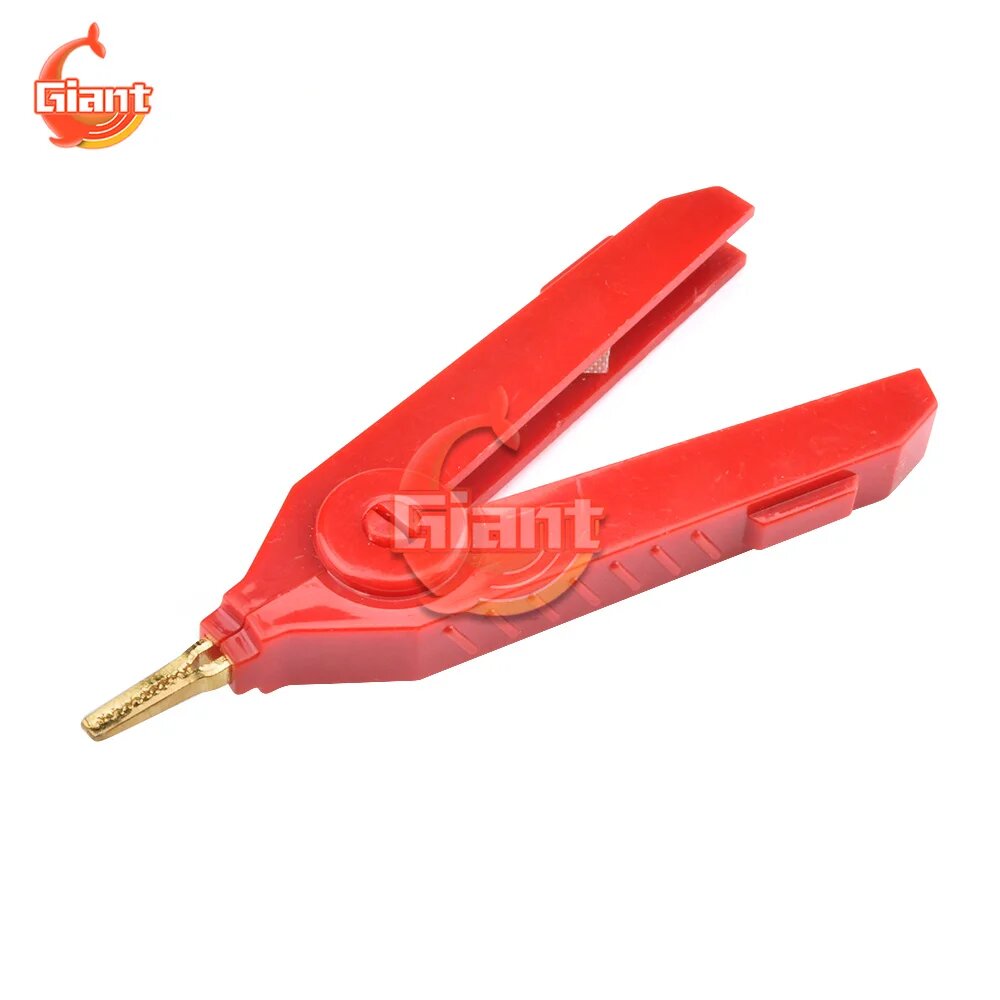 Красный зажим аллигатор 90 мм Giant