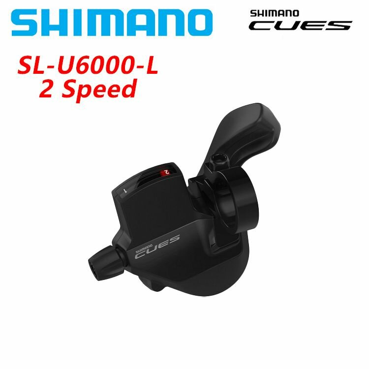 Шифтер (манетка) Shimano SL-U6000, серия Cues, 2 скоростей, левый