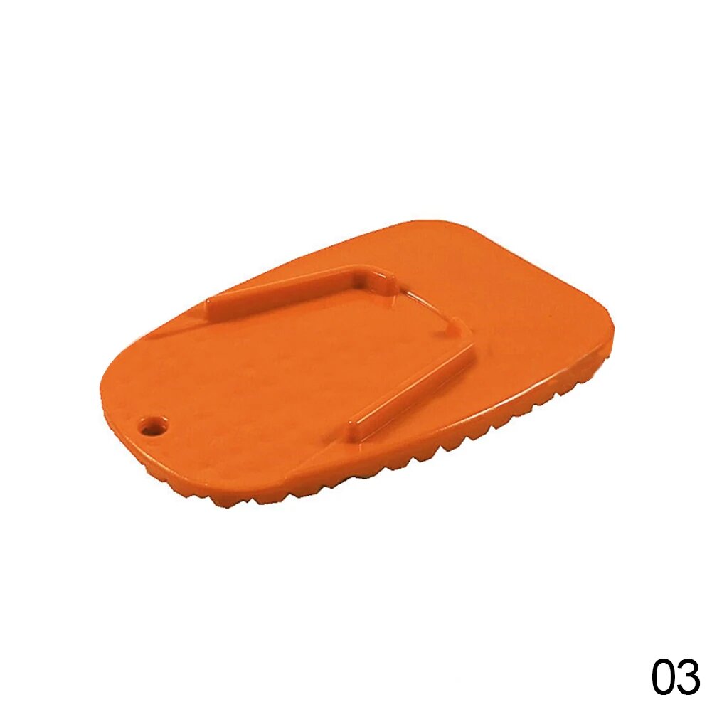 1 шт, черная универсальная пластиковая боковая подставка для мотоцикла, Оранжевый, Оранжевый
