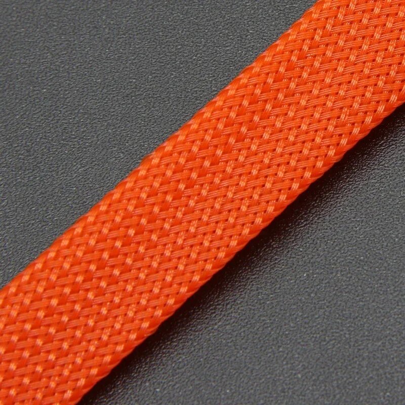Плетеный кабель-канал из ПЭТ 8mm, Orange, 1 Meter