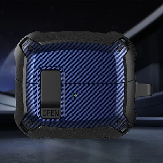 Чехол для наушников Fancan Secuer для Samsung Galaxy Buds 3 Pro/Buds 3 For Galaxy Buds 3, Blue 2