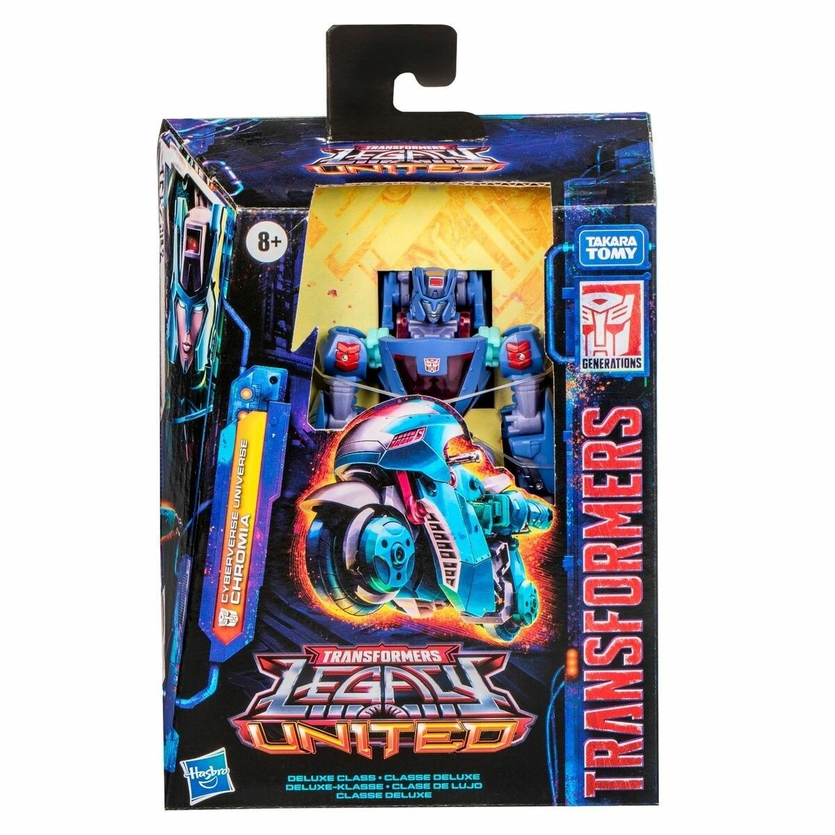 Трансформеры игрушки Hasbro Transformers Legacy United Deluxe Class Cyberverse Universe Chromia (14cm) F8532