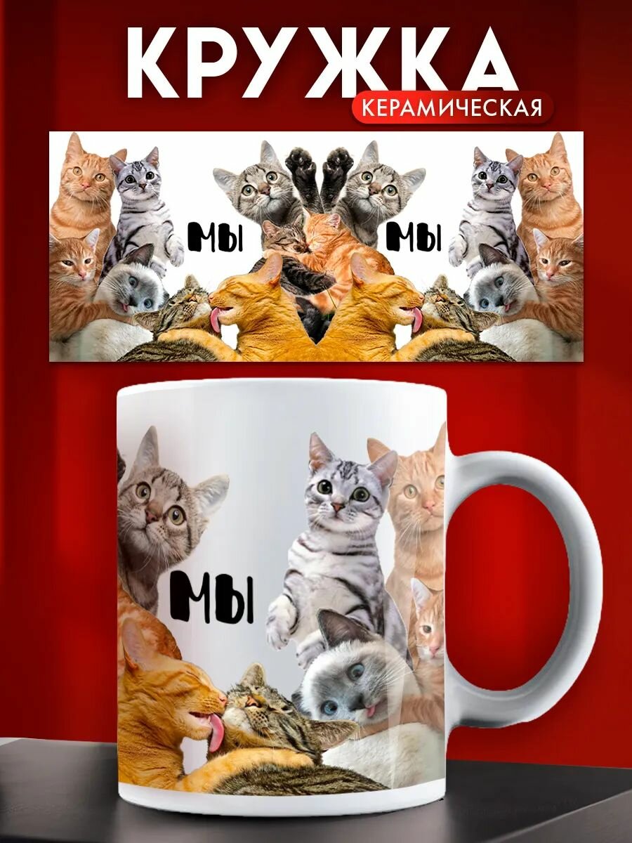 Кружка с приколом коты