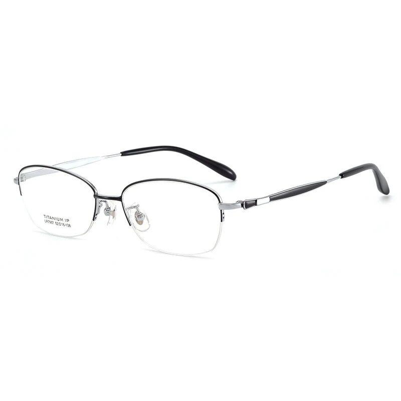BCLEAR Титан Винтажные Очки Black Silver
