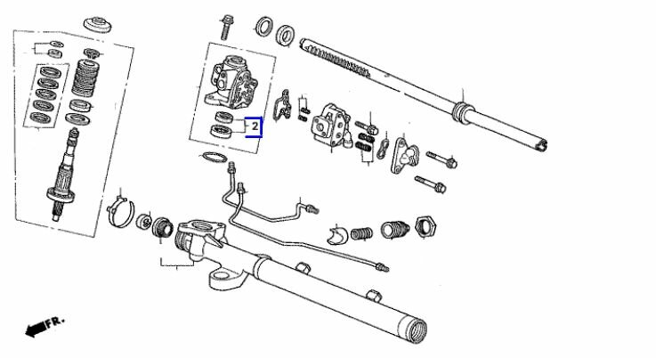 Набор масляный уплотнений поворотного клапана (ГУР); Артикул Honda/Acura: 06532S50003 (Оригинал)