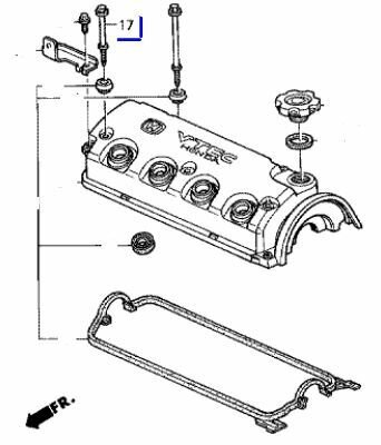 Болт A крышки ГБЦ; Артикул Honda: 90013P08010 (Оригинал)