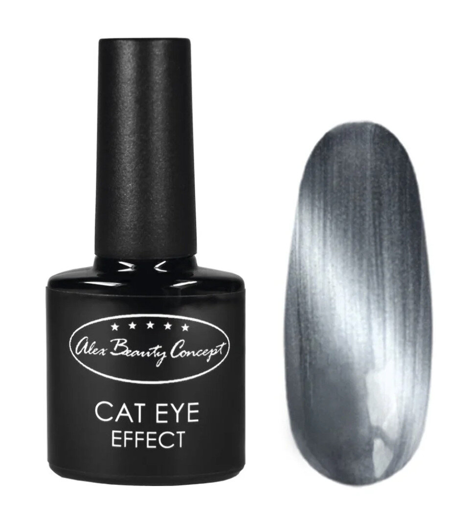 Alex Beauty Concept Гель-лак CAT EYE EFFECT GELLACK, 7.5 мл, цвет серо-голубой.