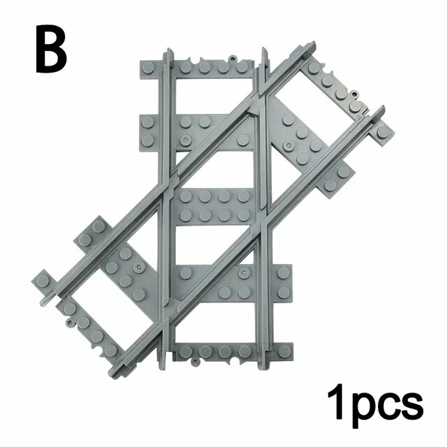 Серый элемент LEGO железной дороги B-Track-1pcs