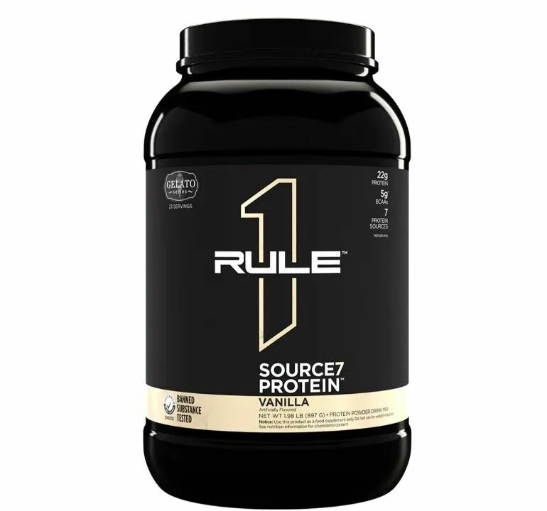 Rule One, SOURCE7 PROTEIN, Протеин 0.9 кг (Ваниль)