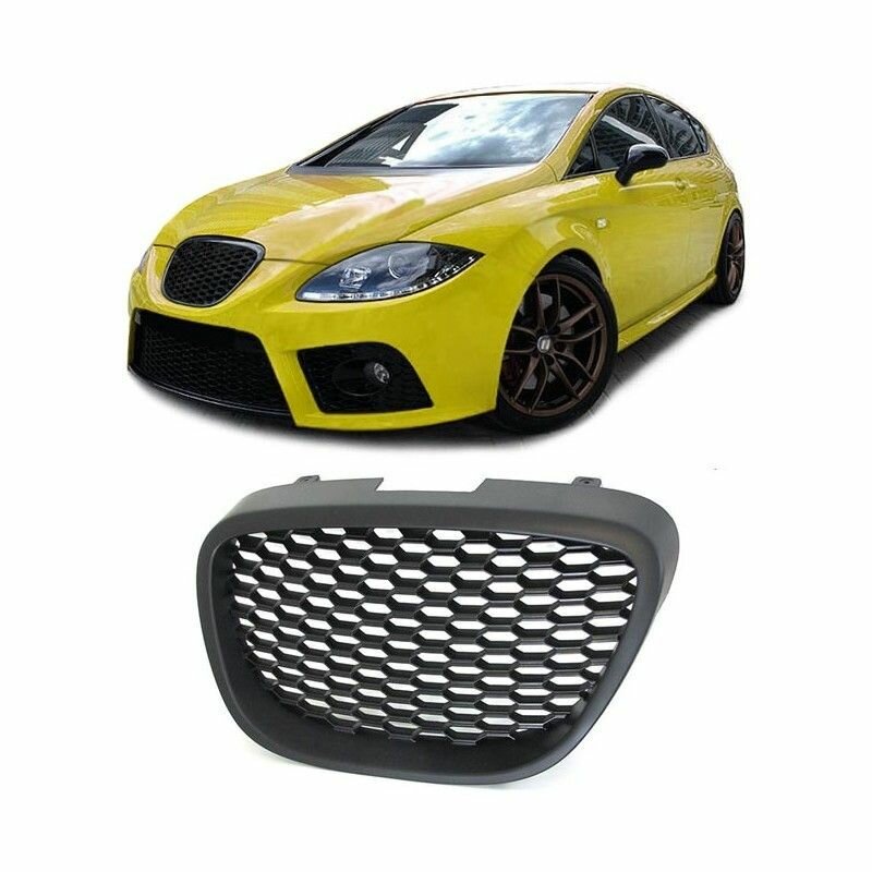 Решетка радиатора без знака JOM Seat Leon 1P 2005-2009 черная