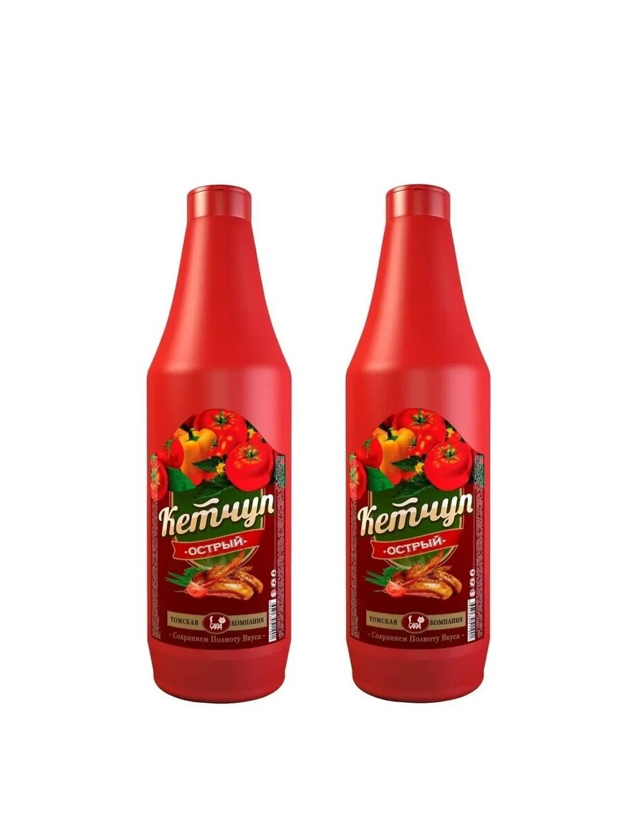 Сава Кетчуп Острый, 900 гр, 2 шт