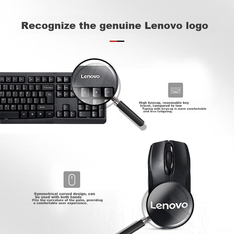 Lenovo Wireless Keyboard And Mouse Combo, Wireless Keyboard And Mouse Set, Office Mouse And Keyboard Combo, KN101 Computer Keyboard, Laptop Keyboard