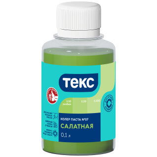 Колер Паста Текс Универсал 100мл Салатная для Всех Видов Красок.