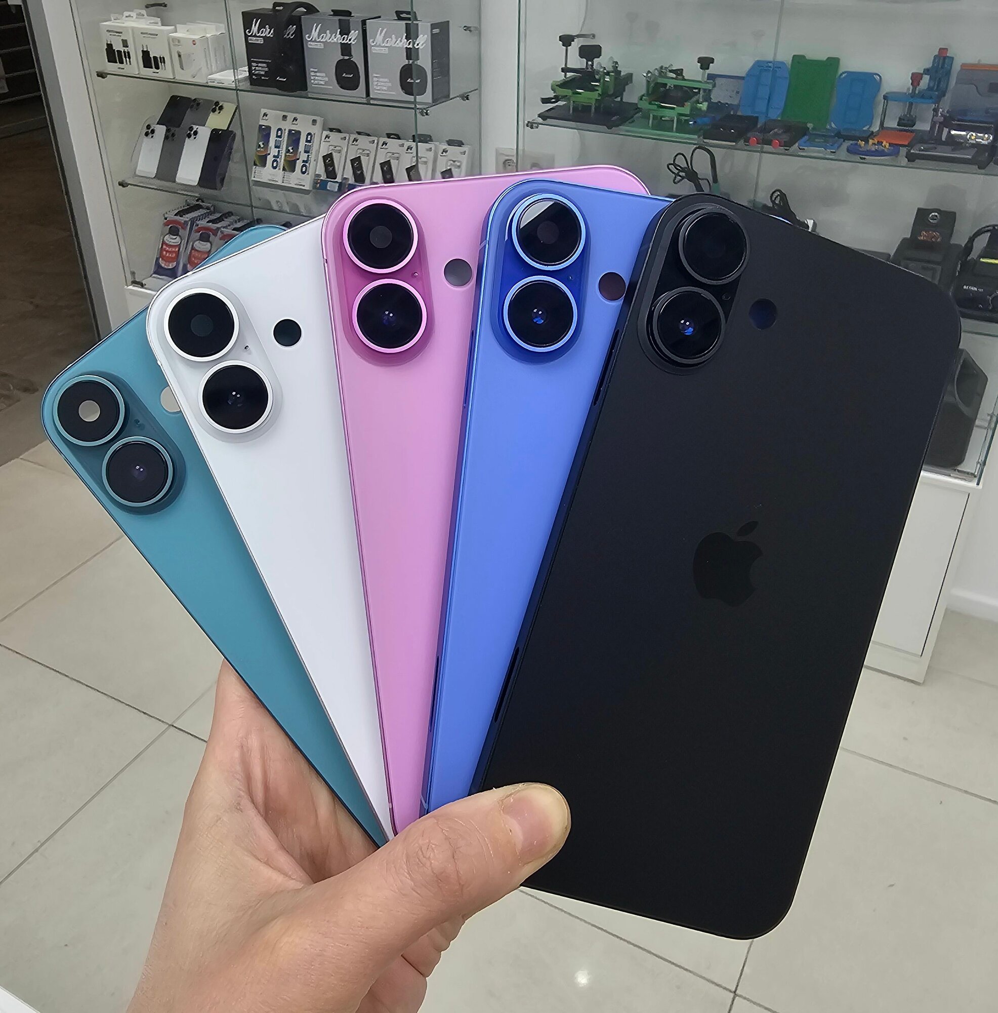 Корпус для iPhone XR в стиле iPhone 16 , чёрный, Премиум , отправка из Москвы