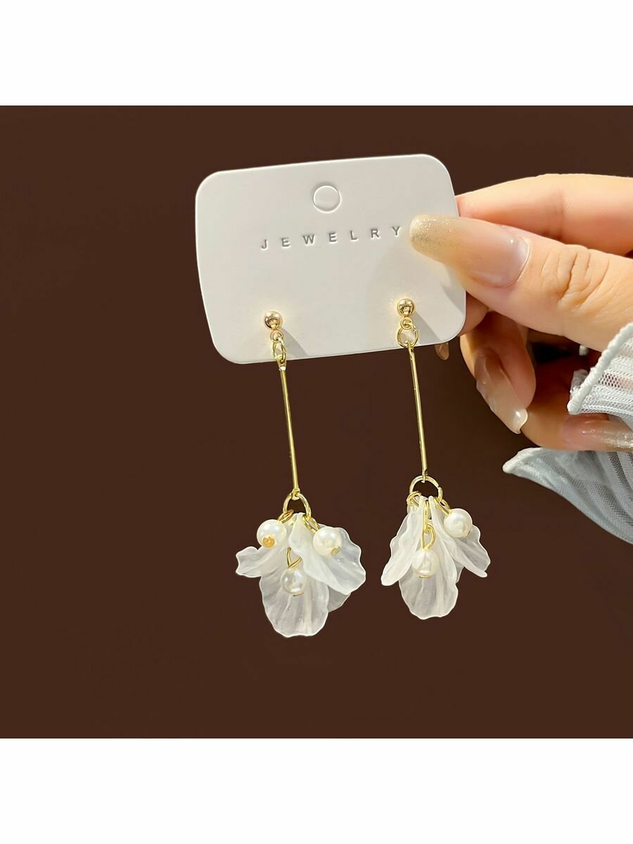 Серьги, жемчуг имитация