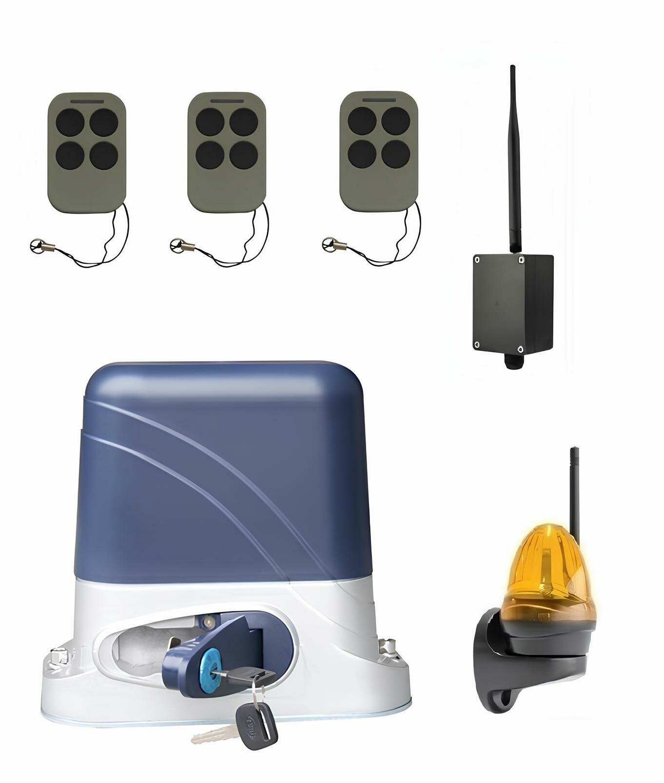Автоматика для откатных ворот KSL-800 KIT-LK-BT-Т3, комплект: привод, 3 пульта, Bluetooth-модуль, лампа