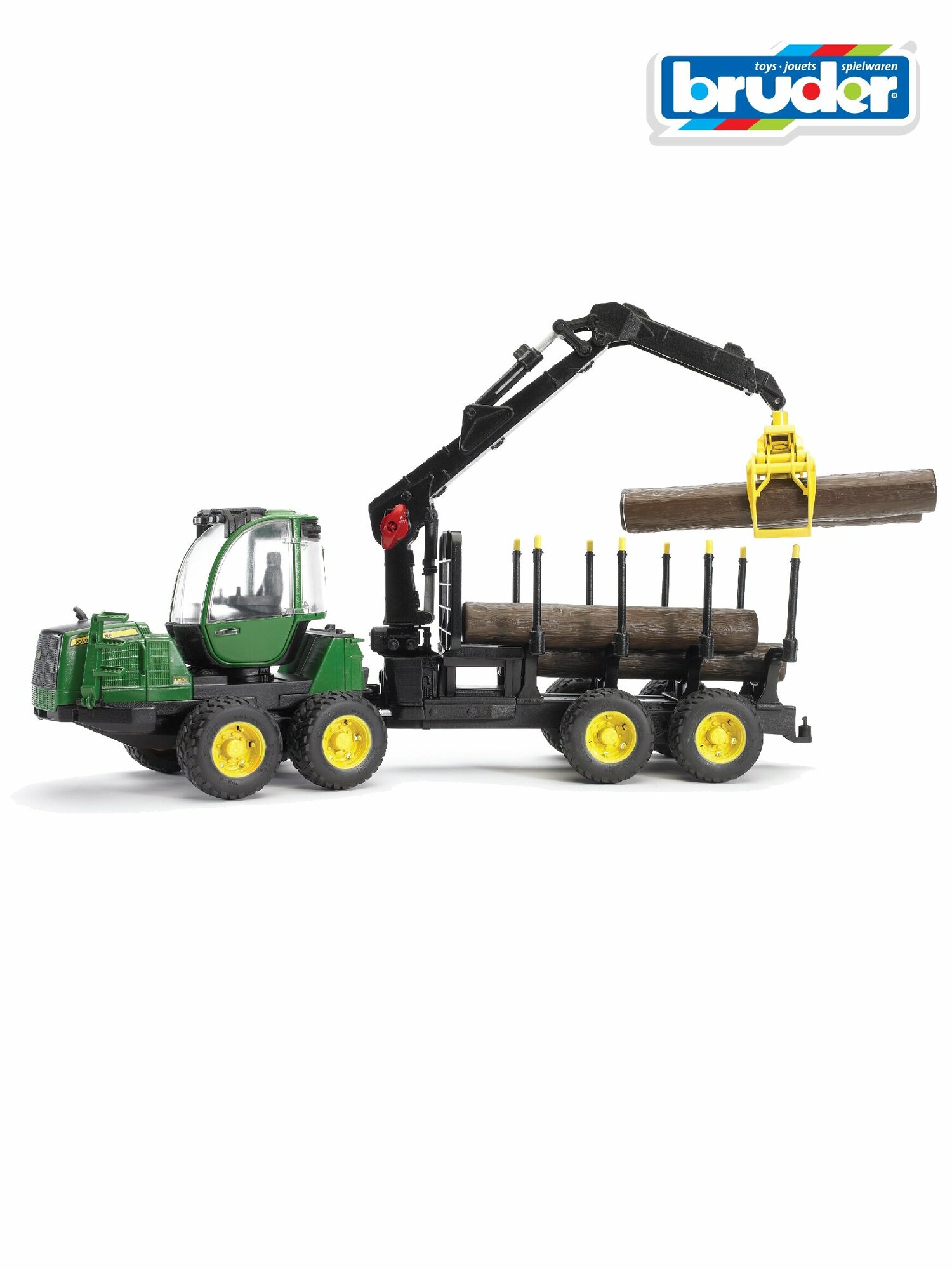 Брудер, Трактор John Deere 1210E с прицепом и аксессуарами, Bruder