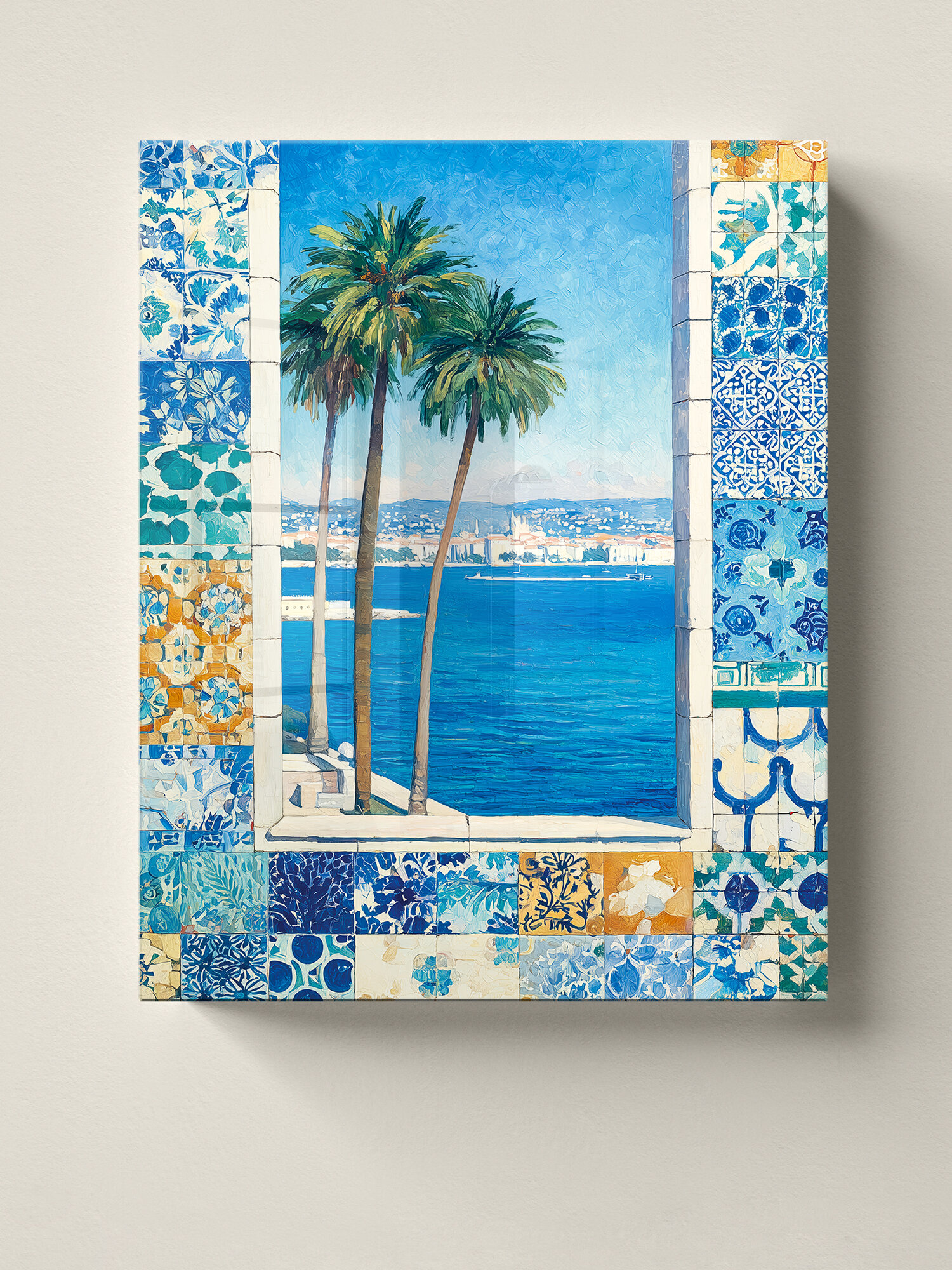 Картина Postermarket "Морской пейзаж" стекло, цифровая печать, 40х50 см,