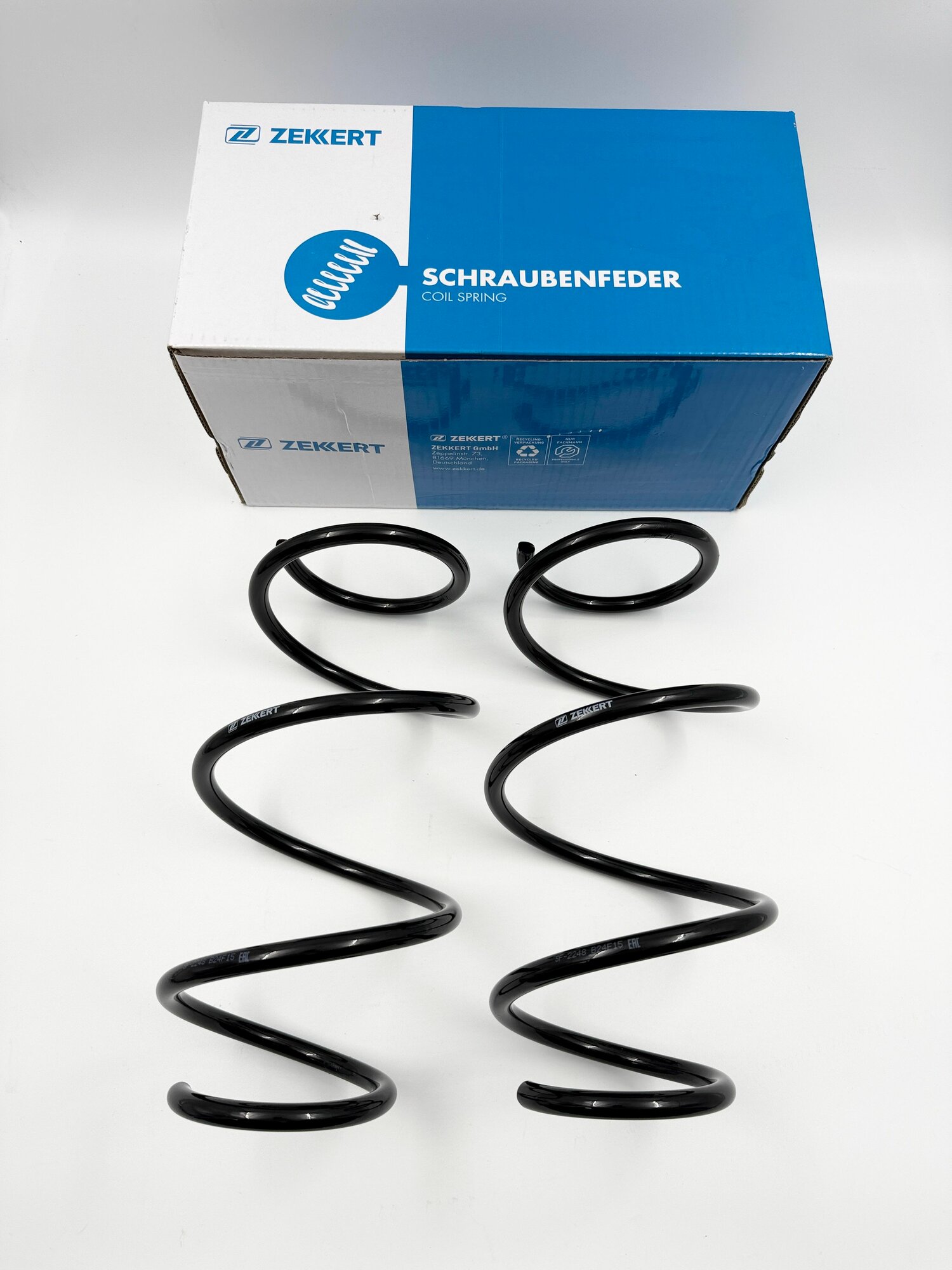 Пружины ZEKKERT, передние, для Renault Logan II /Sandero II с 2012 года, 2 шт.