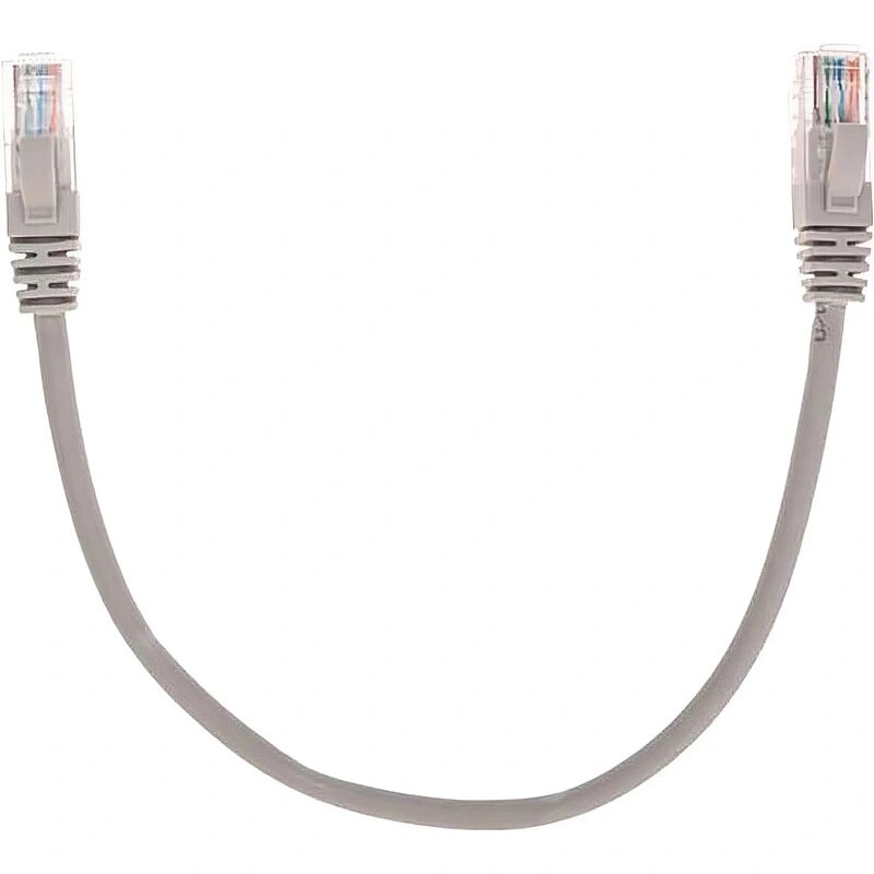 Патч-корд REXANT U/UTP, CAT 5e, 26AWG, LSZH, серый, 0,3м (02-0100-03)