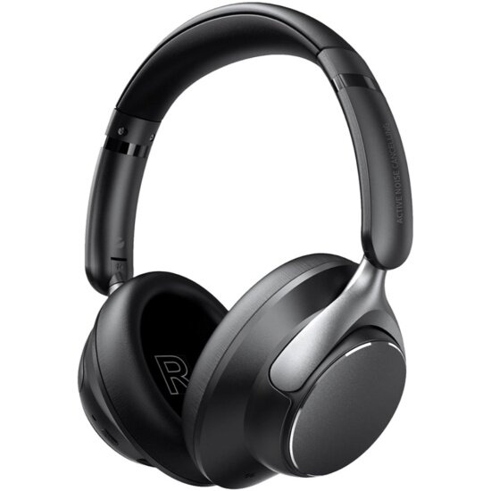 Беспроводные накладные наушники Deppa Stereo Core ANC, BT 6.0, 400 мАч, черный (44312)