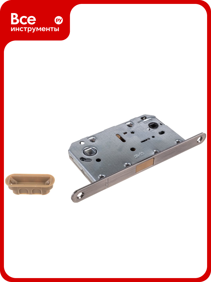 Магнитная сантехническая защелка MORELLI M1895 цвет-бронза 9010347, стальная конструкция, для межкомнатных дверей