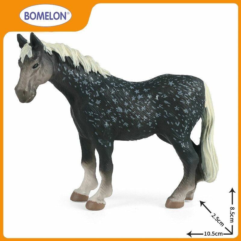 Фигурки черная монгольская лошадь, модель лошадь 10 CM , Mongolica Horse, фигурки животных, Детские познавательные игрушки